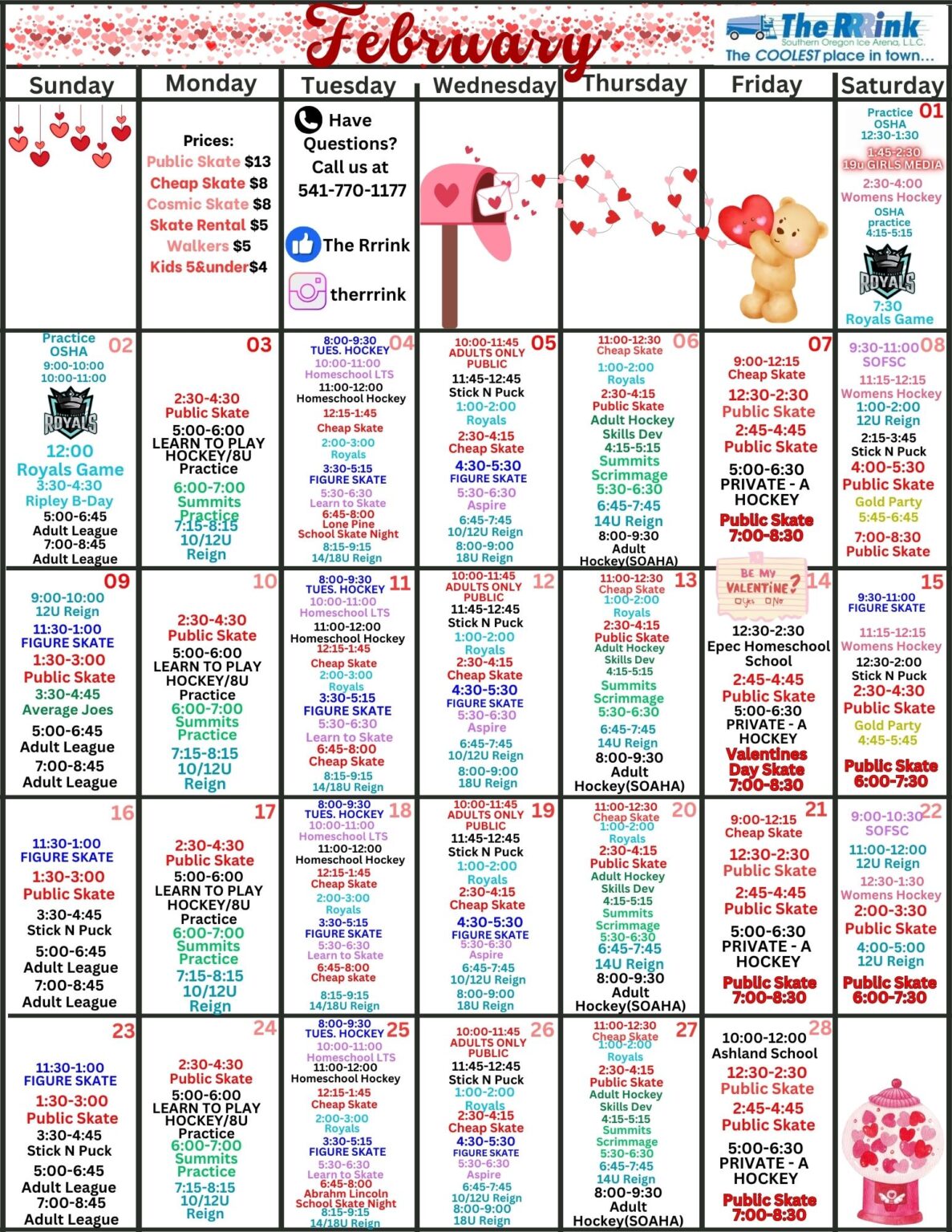 The RRRink | Ice Skating & Hockey Rink in Medford Oregon