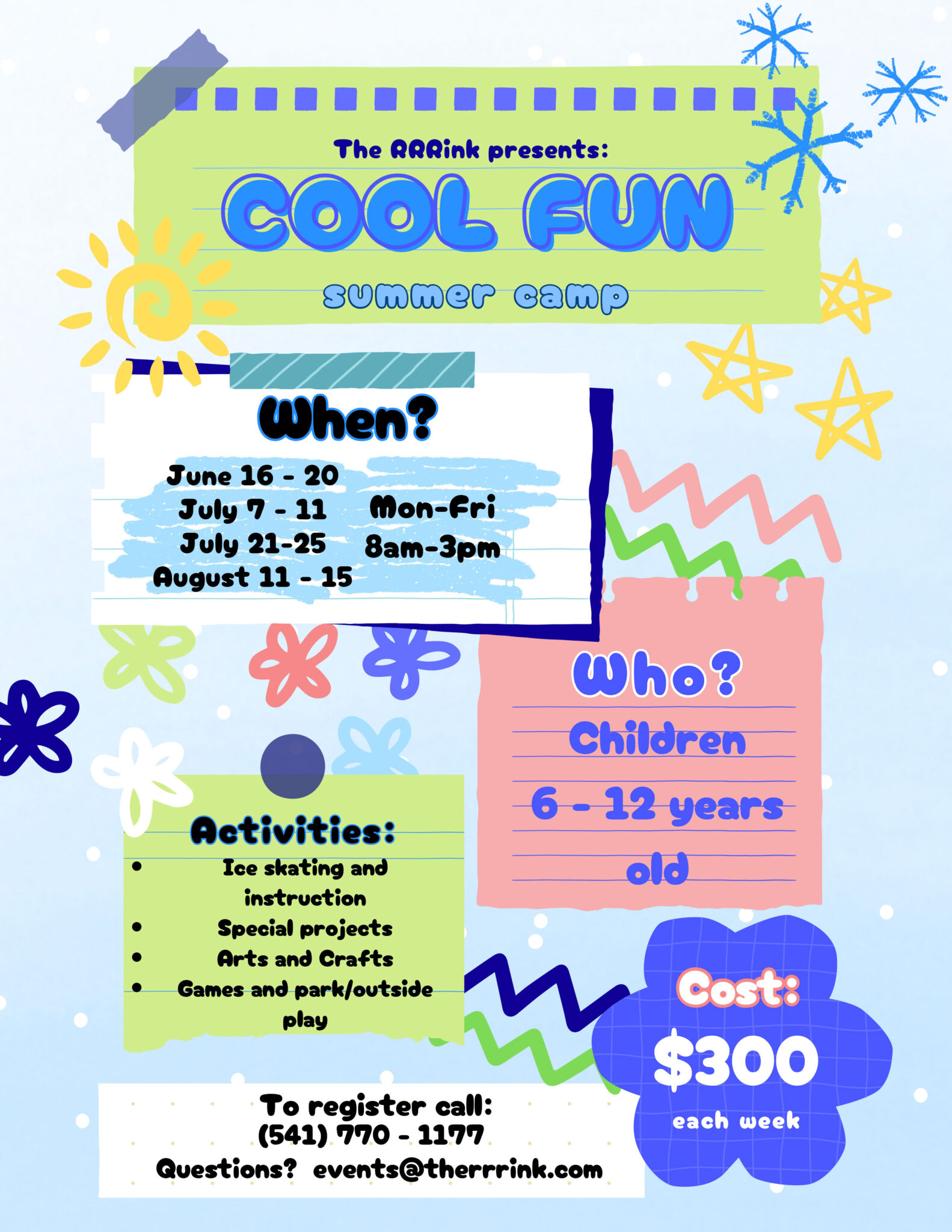 Camps – The RRRink | Ice Skating & Hockey Rink in Medford Oregon